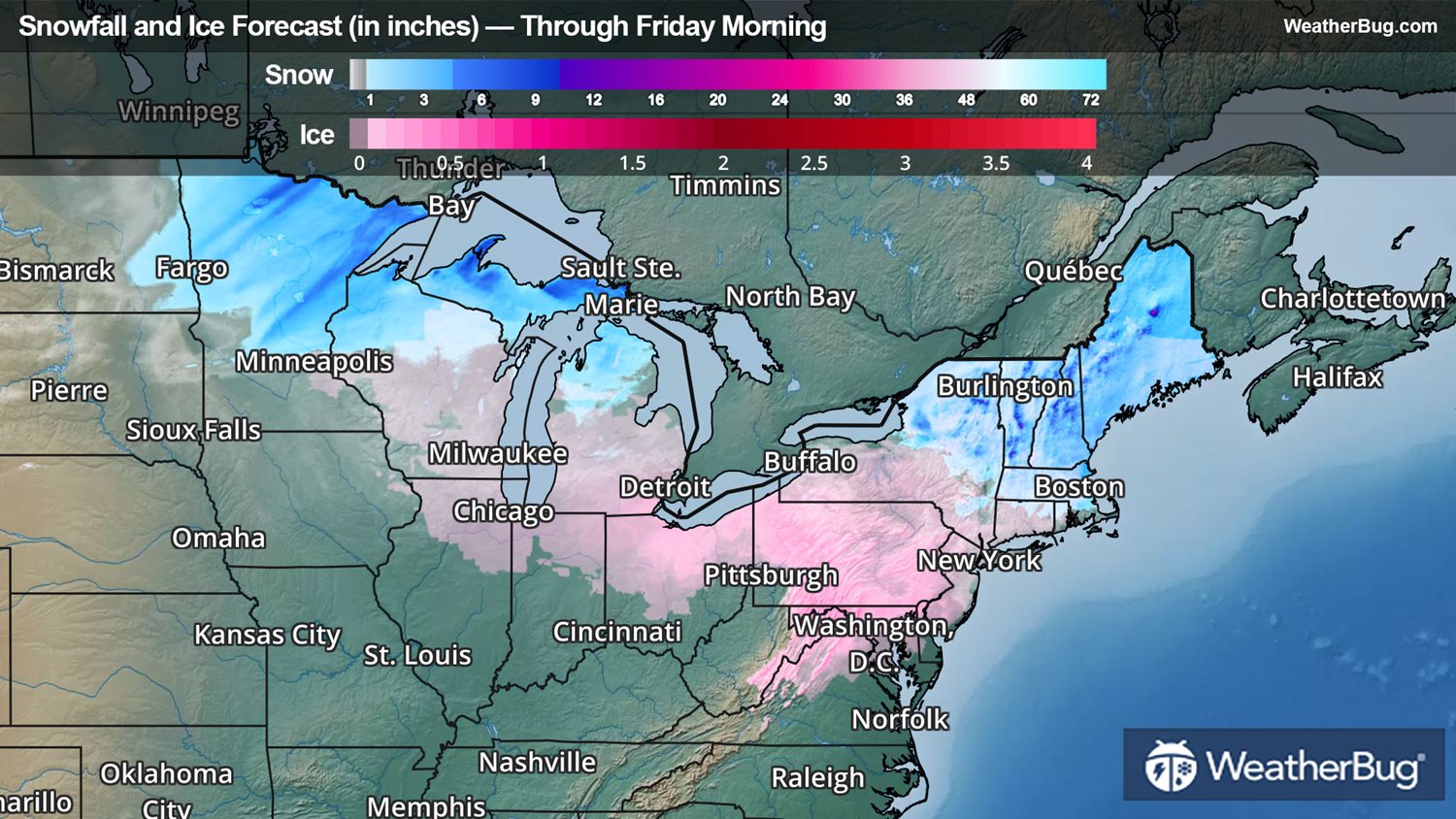 Dangerous Icing Across the Mid-Atlantic, Northeast | WeatherBug ...