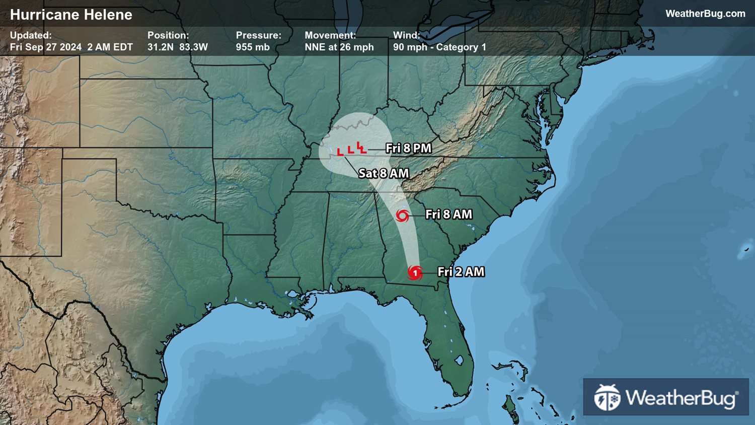 Helene Made Landfall As A Catastrophic Category 4 Storm | WeatherBug ...